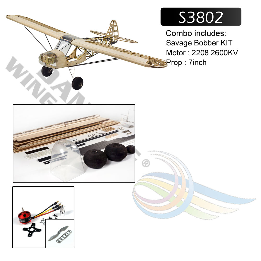 Dancing Wings Hobby New Balsawood KIT Airplane RC Model 1000mm (39.4 ...