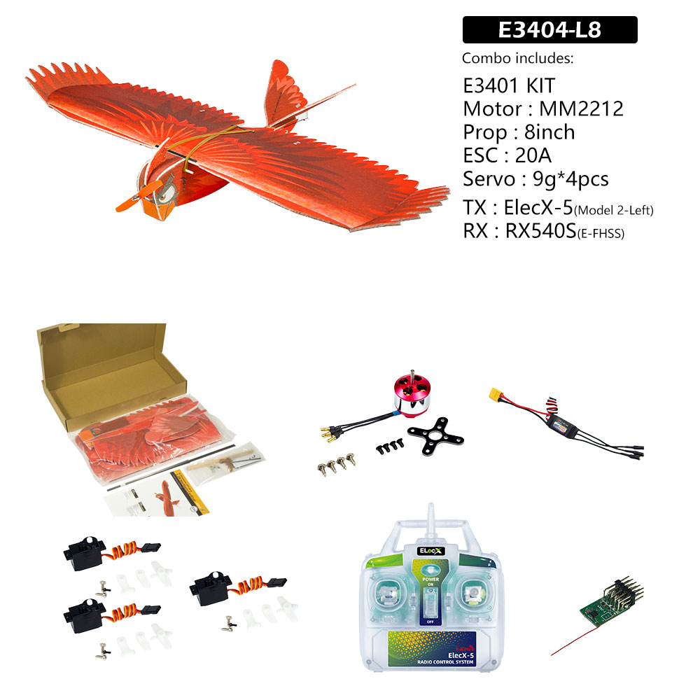 New Biomimetic Northern Cardinal EPP Foam Slow Flyer 1170mm wingspan RC ...
