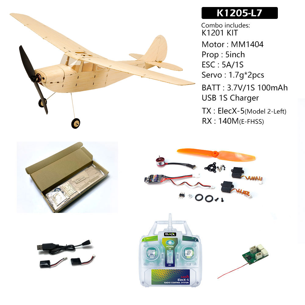 K12 Mini RC Balsawood Airplane KIT 445mm Cessna L-19 Free Shipping