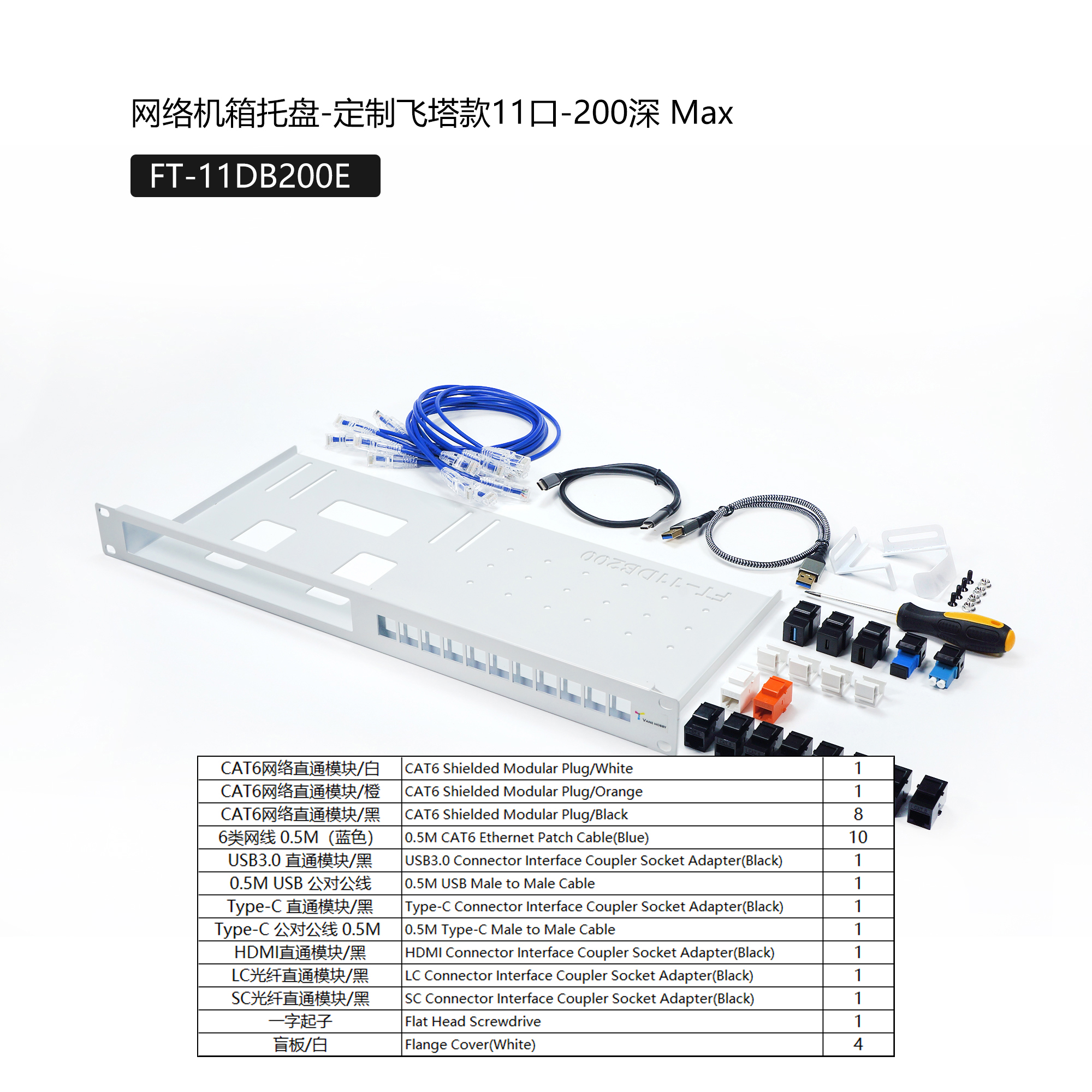 VaneHobby 1U Server Rack Shelf - Fortinet Firewall Vented Rack Mount ...