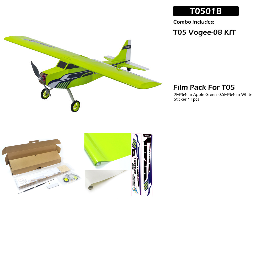Free Shipping T05 800mm Wingspan Vogee-08 Balsawood Model Radio Control ...