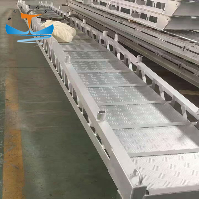 Bend Type Aluminum Wharf Ladder Manufacturer from China-Weitong Marine