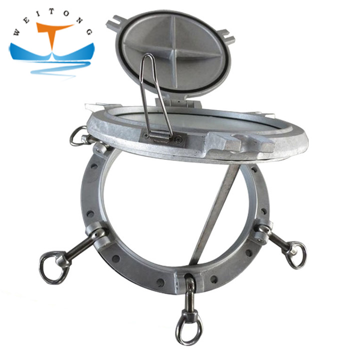 Fixed Steel Marine Portholes Ship Side Scuttle With Storm Cover