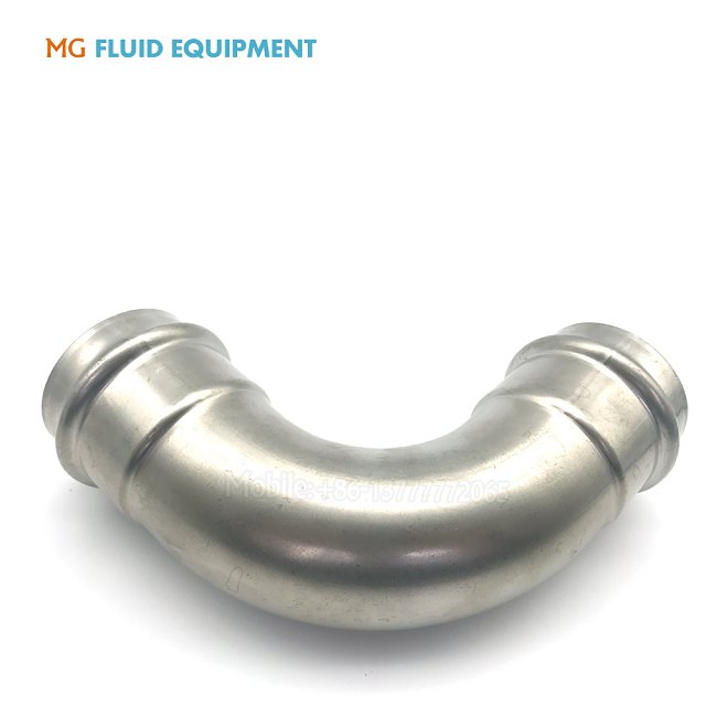 v profile press fittings equal 90 degree elbow stainless steel