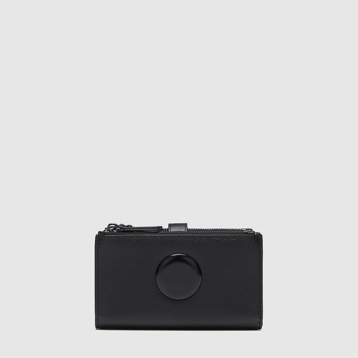 MIM DUO LARGE WALLET BLACK MATTE BLACK COLOR,Wallet