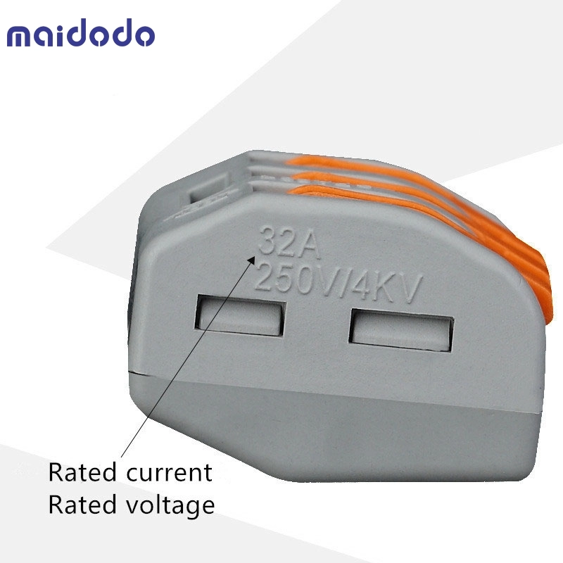 222-413 Plug-in Terminal Block Conductor Universal Compact Wire Wiring ...