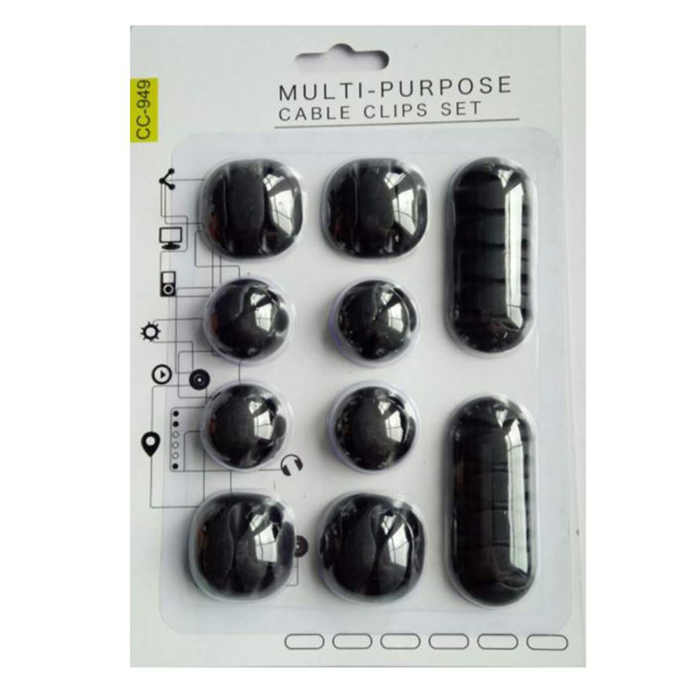 Silicone Desktop Wire Holder USB Cable Fixer Electrical Cable Organizer Hub