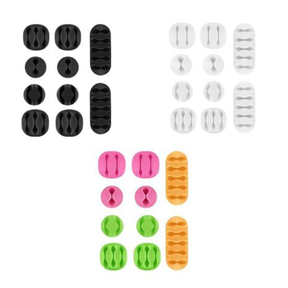 Silicone Desktop Wire Holder USB Cable Fixer Electrical Cable Organizer Hub