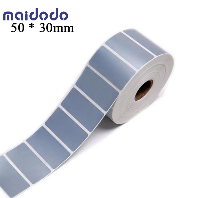 Matte Silver PET Label Sticker Waterproof Tear resistant Barcode Label