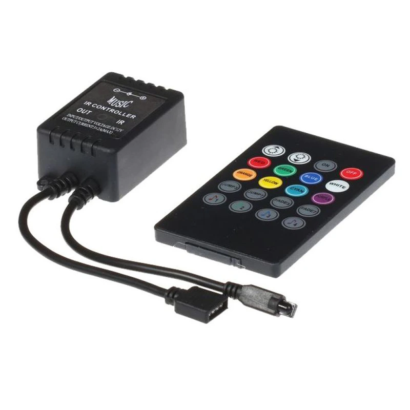 20 key RGB LED music infrared colorful controller
