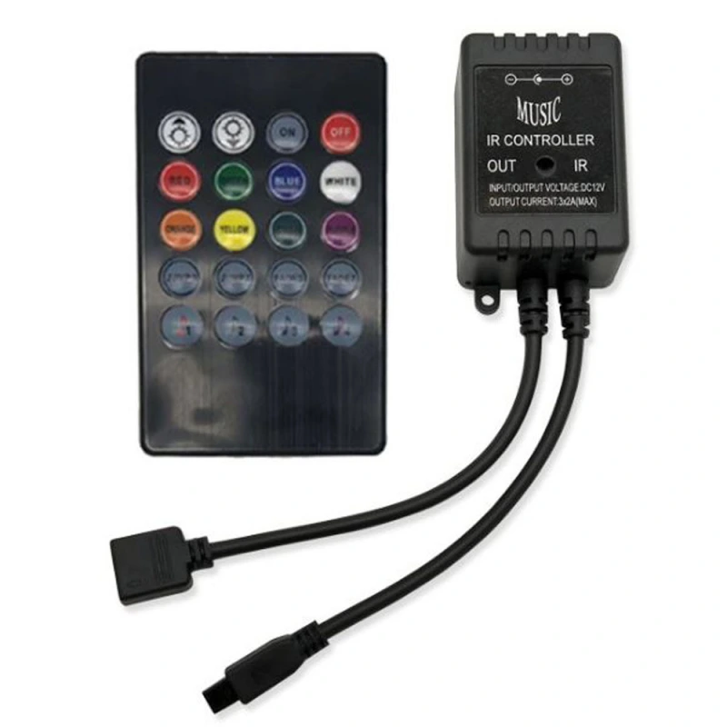 20 key RGB LED music infrared colorful controller