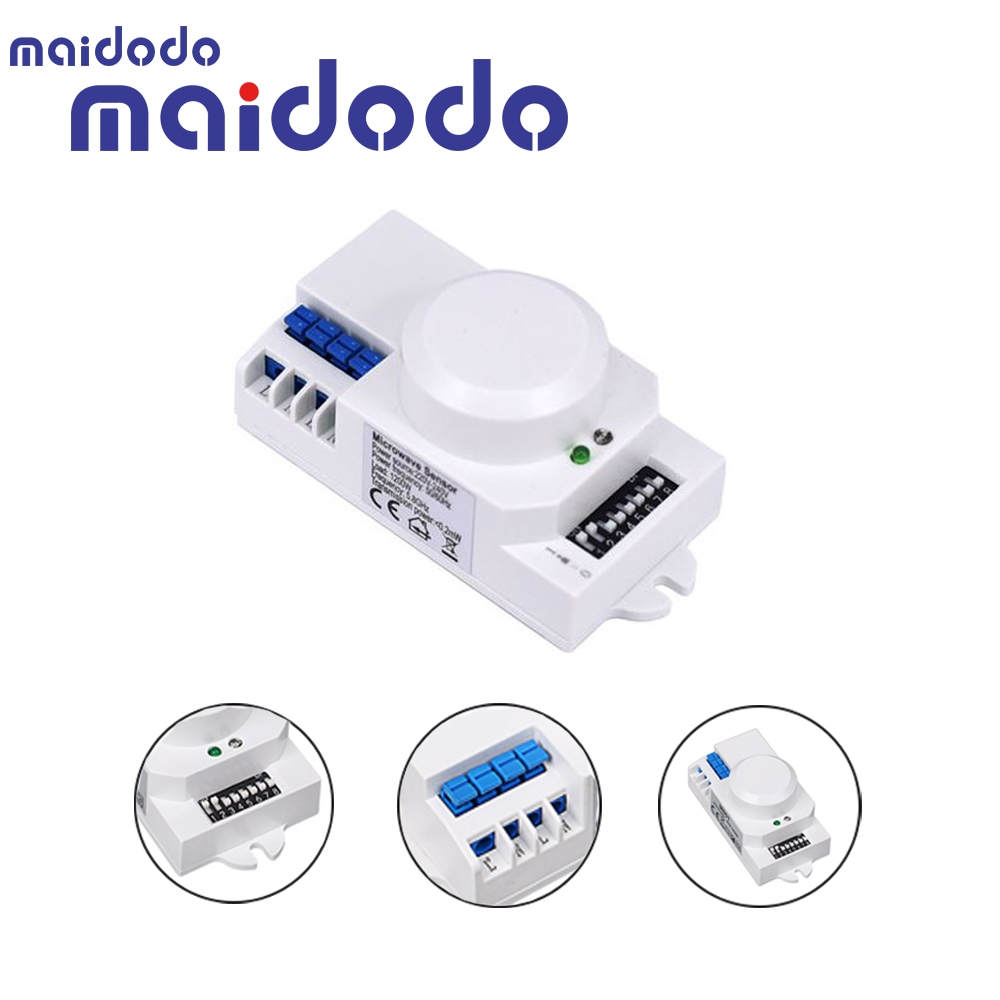 360° Smart PIR Occupancy Microwave Radar Sensor Motion Detector Light ...