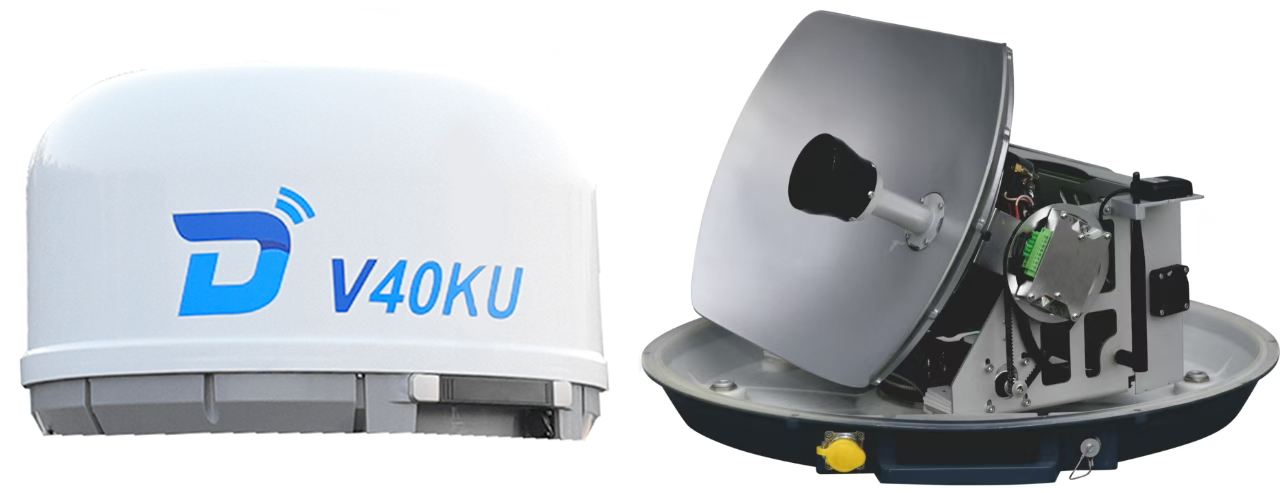 V40 45cm KU Band 2-Axis Portable VSAT,Wind Talker Series-V Series