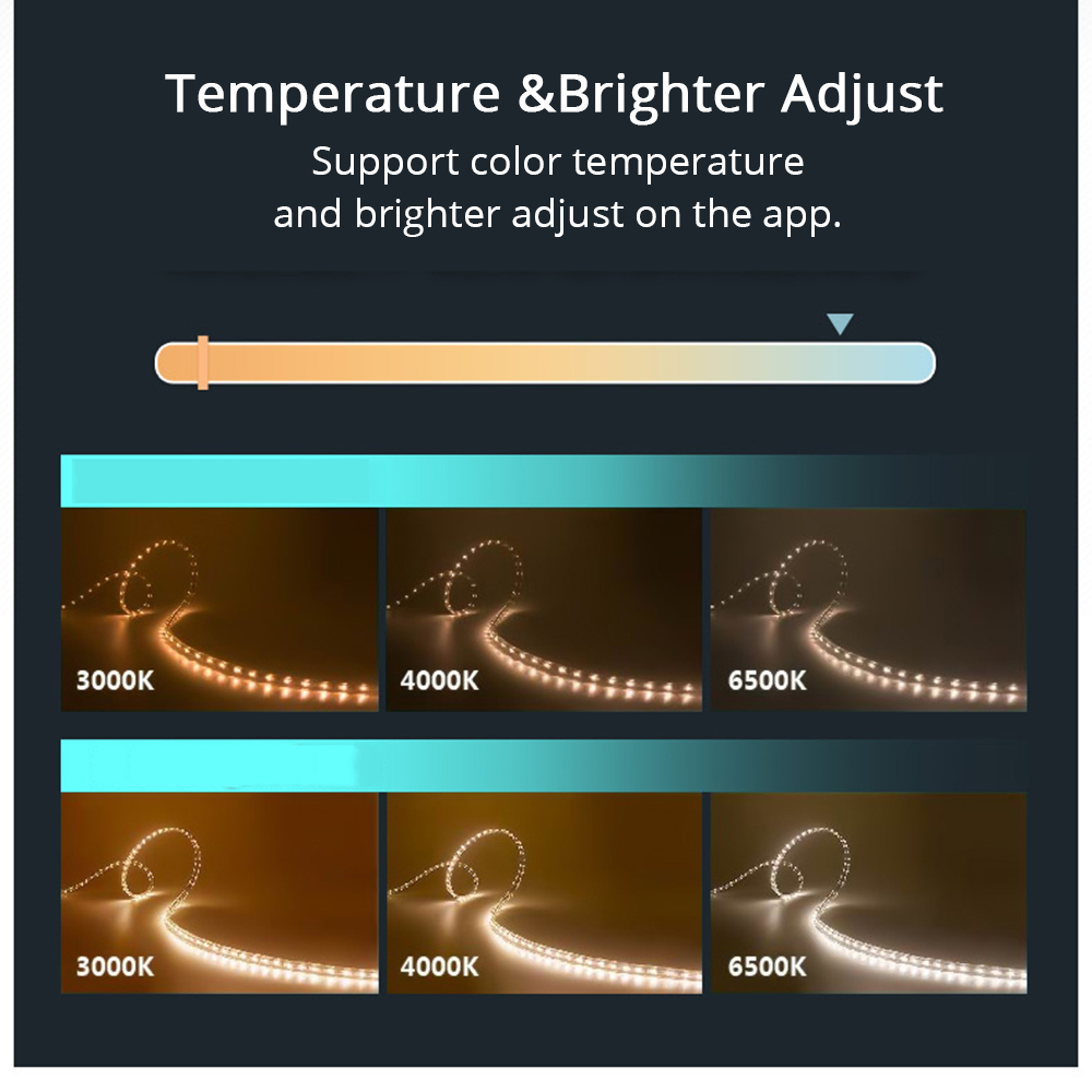 ZLL Zigbee Hight Voltage LED Controller and RGB LED Strip 10 Meter Compatible with Zemismart Hub ...