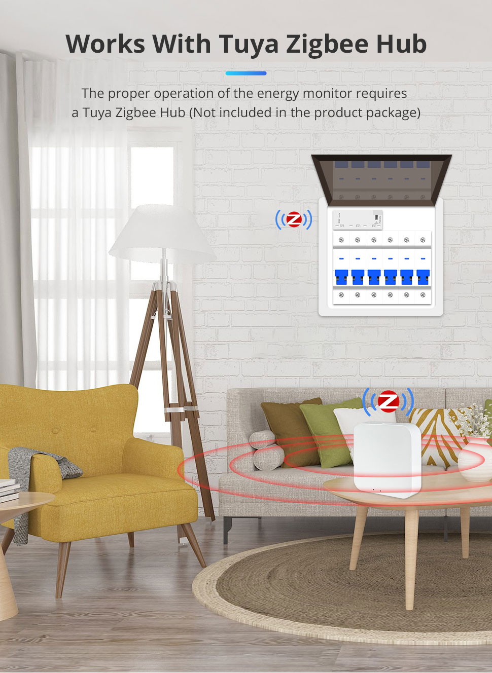 Zemismart Tuya Zigbee WiFi 3 Phase Electric Energy Meter 63A Smart ...