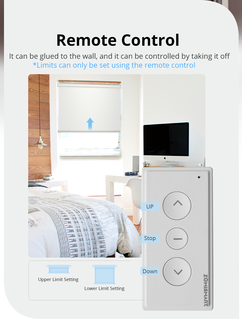 Zemismart Matter over Thread Roller Shade Motor