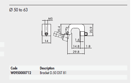METALWORK BRACKET W0950000712