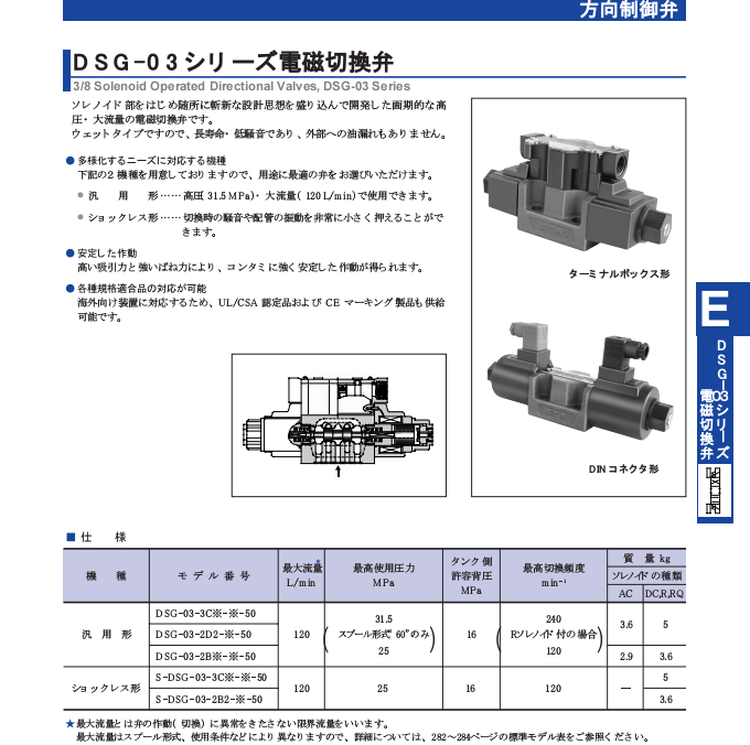 YUKEN Solenoid valve DSG-03-3C4-A100-50
