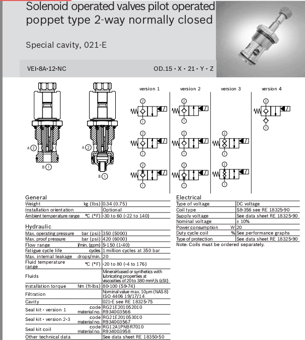 EDI Catridge valve OD1531213AS000