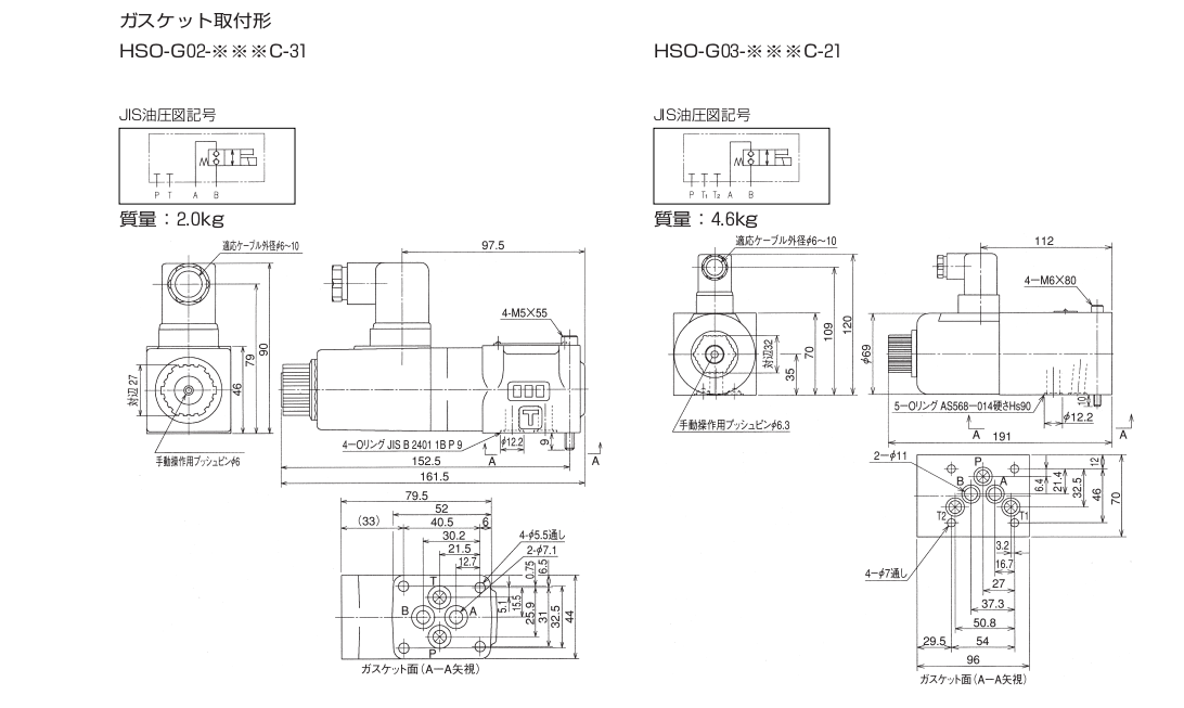 Hirose Solenoid valve HSO-G02-D02C-31