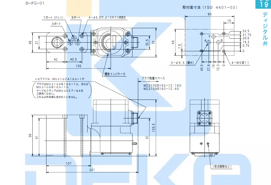 TOKIMEC Flow Control valve D-FG-01-0.7-3.5-100-10