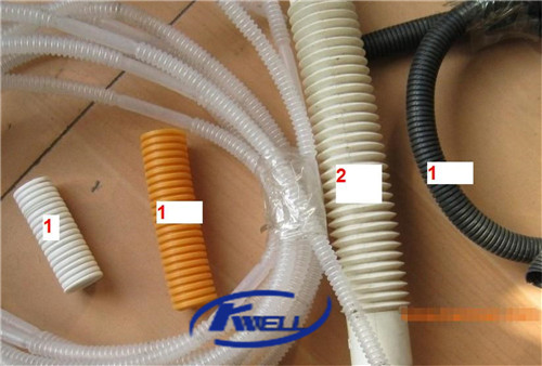 PP plastic corrugated retractable drawtube extension expansion pipe ...