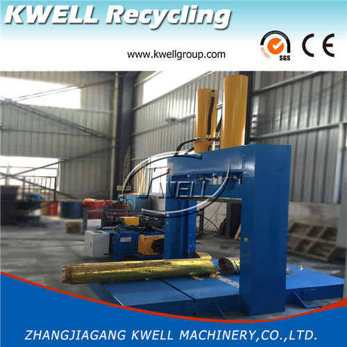 Single knife hydraulic splitter Guillotine for waste foil roll bale ...