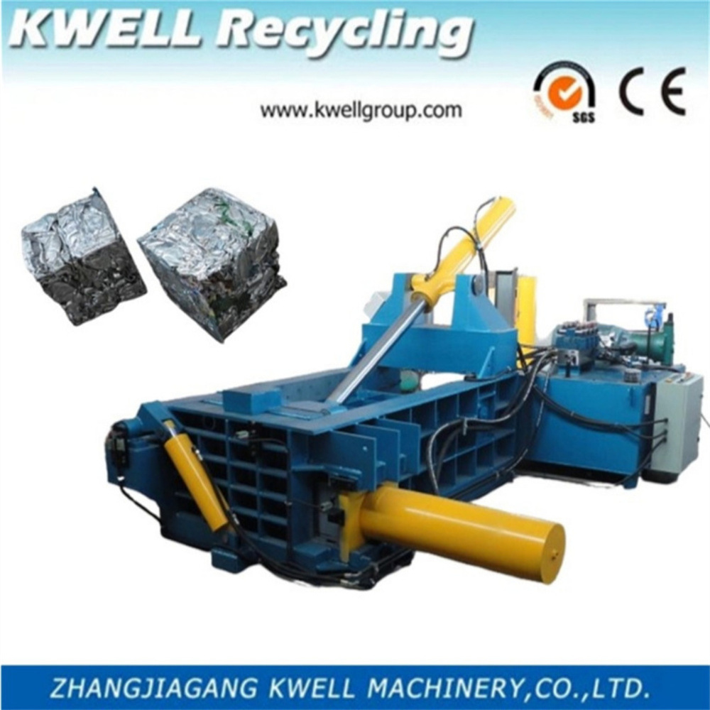 Hydraulic metal Aluminum can scraps baler baling press compress machine ...