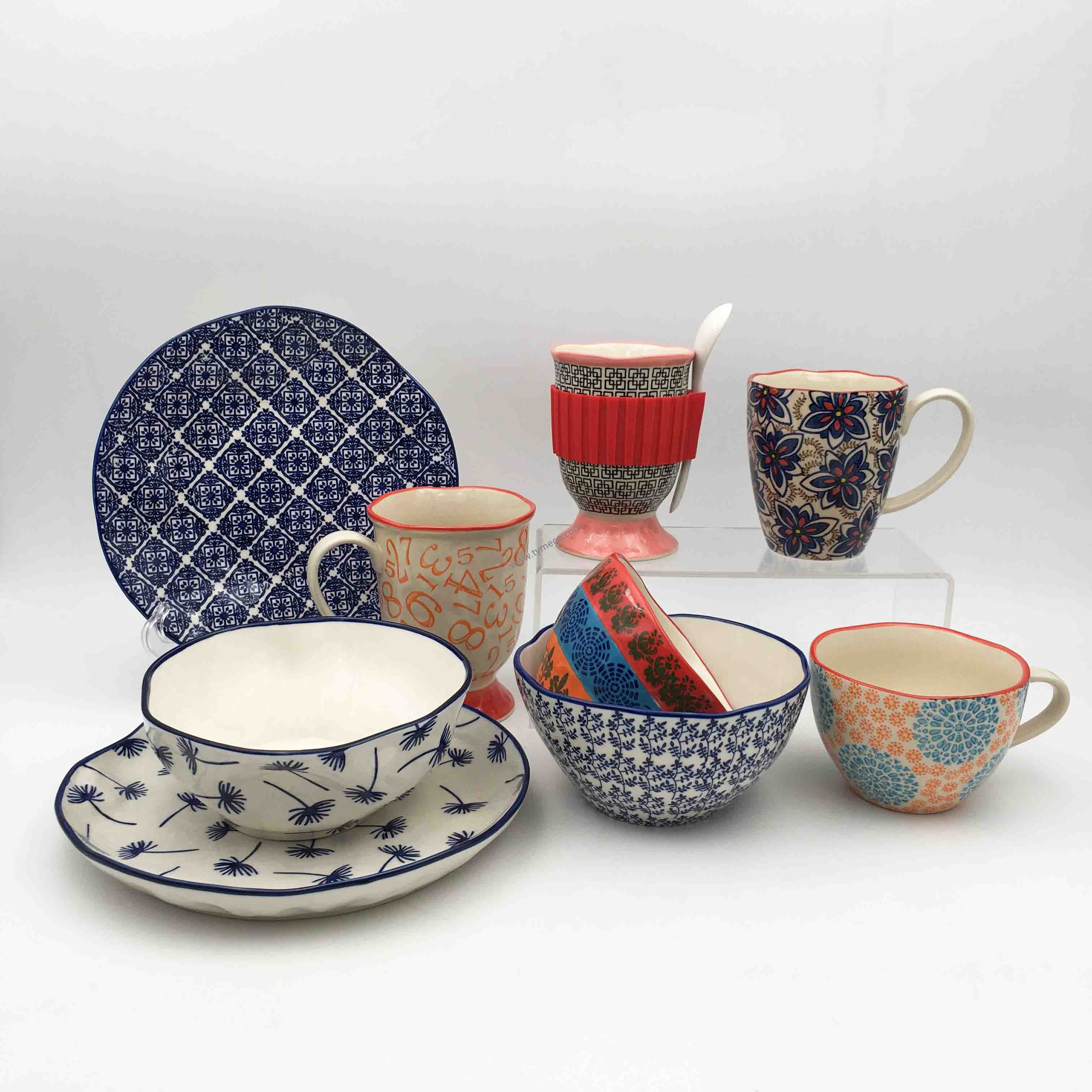 European style hand-painted irregular ceramic collection,Collection
