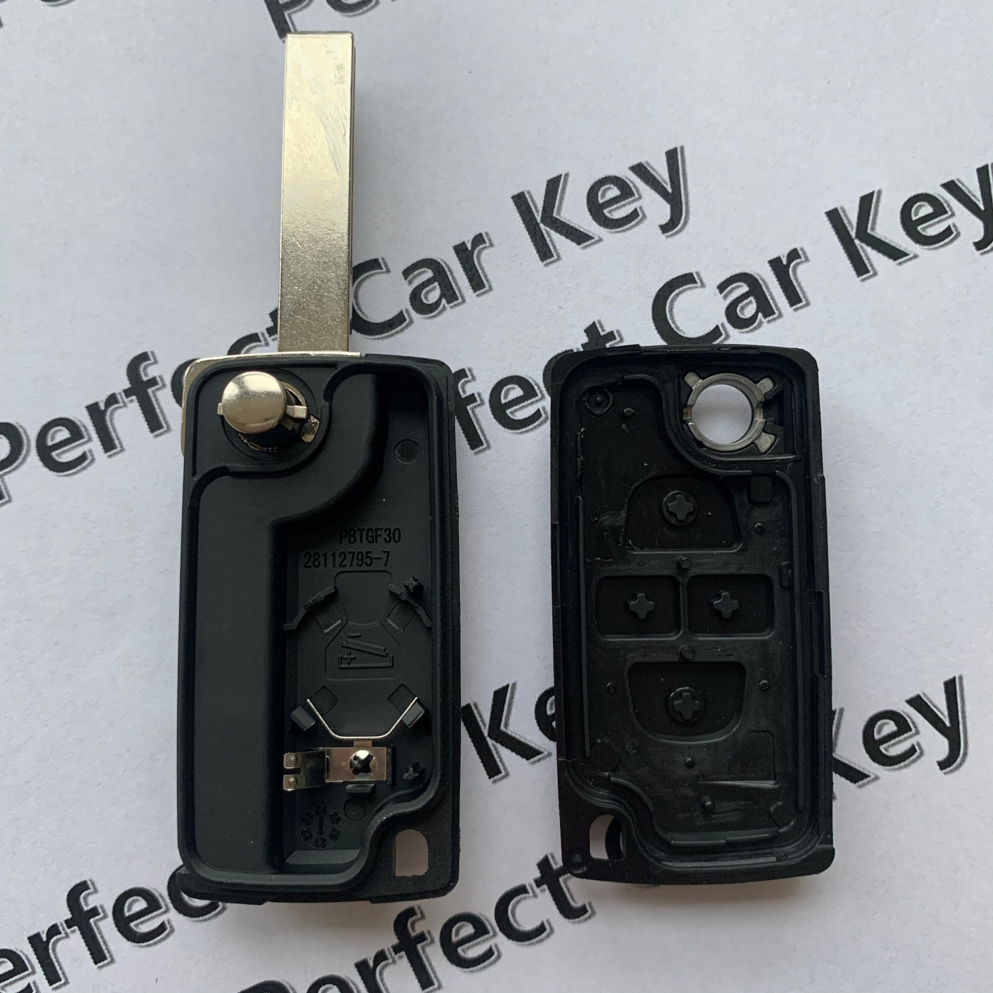 Citroen/Peugeot CE0536 HU83/VA2 4Button flip key shell