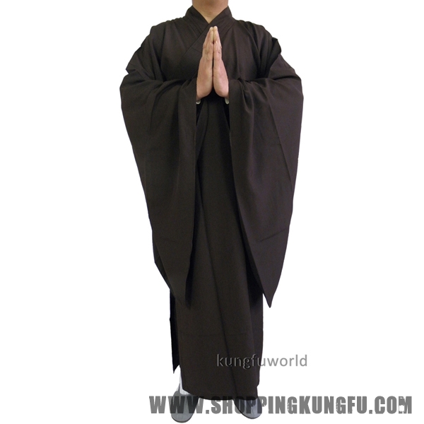 Shaolin Buddhist Monk Dress Meditation Haiqing Robe Kung fu Suit Long Gown