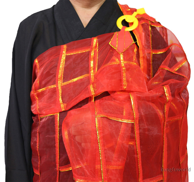 Shaolin Buddhist Monk Dress Kesa Priest Robe Cassock Meditation Kung fu ...