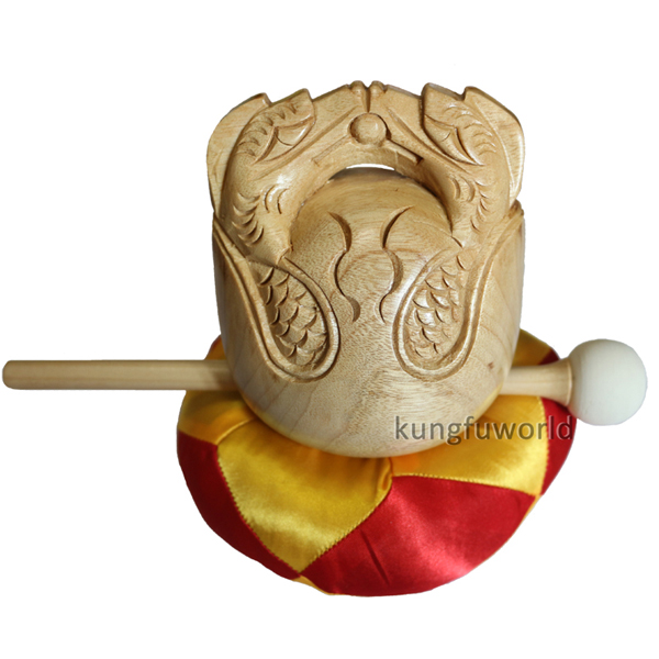 Natural Color Wooden Fish Mokugyo Temple Block Muyu,Buddhism Instruments