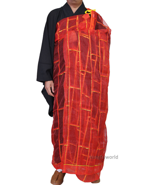 Shaolin Buddhist Monk Dress Kesa Priest Robe Cassock Meditation Kung fu ...