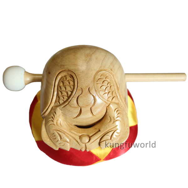 Natural Color Wooden Fish Mokugyo Temple Block Muyu,Buddhism Instruments