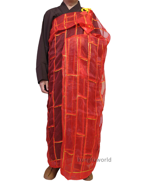 Shaolin Buddhist Monk Dress Kesa Priest Robe Cassock Meditation Kung fu ...