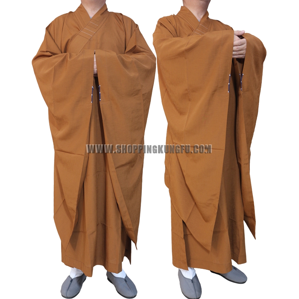 Extra-wide Sleeves Shaolin Buddhist Monk Dress Haiqing Robe Meditation ...