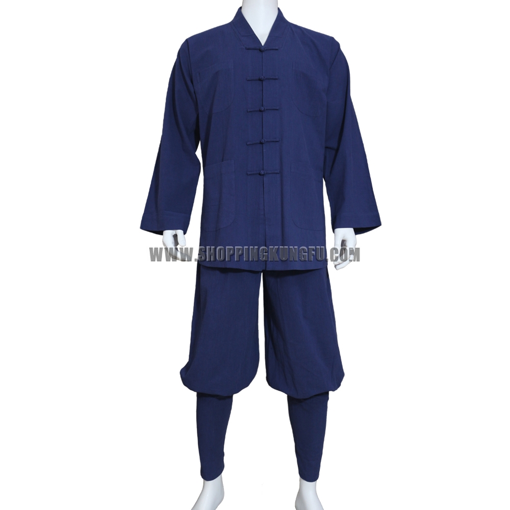 Summer Cotton linen Buddhist monk Suit Shaolin Kung fu Uniform New Design