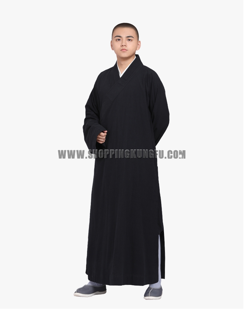 Thick Cotton Buddhist Monk Dress Shaolin Robe Meditation Suit Kung fu ...