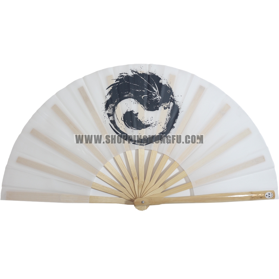 Bamboo Kung fu Fans Dragon Wushu Tai Chi Martial arts Training Fan