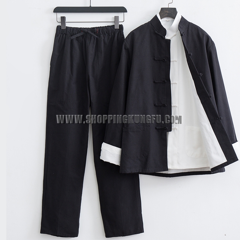 3 Pieces Sturdy Cotton Tang Suit Chinese style casual uniform