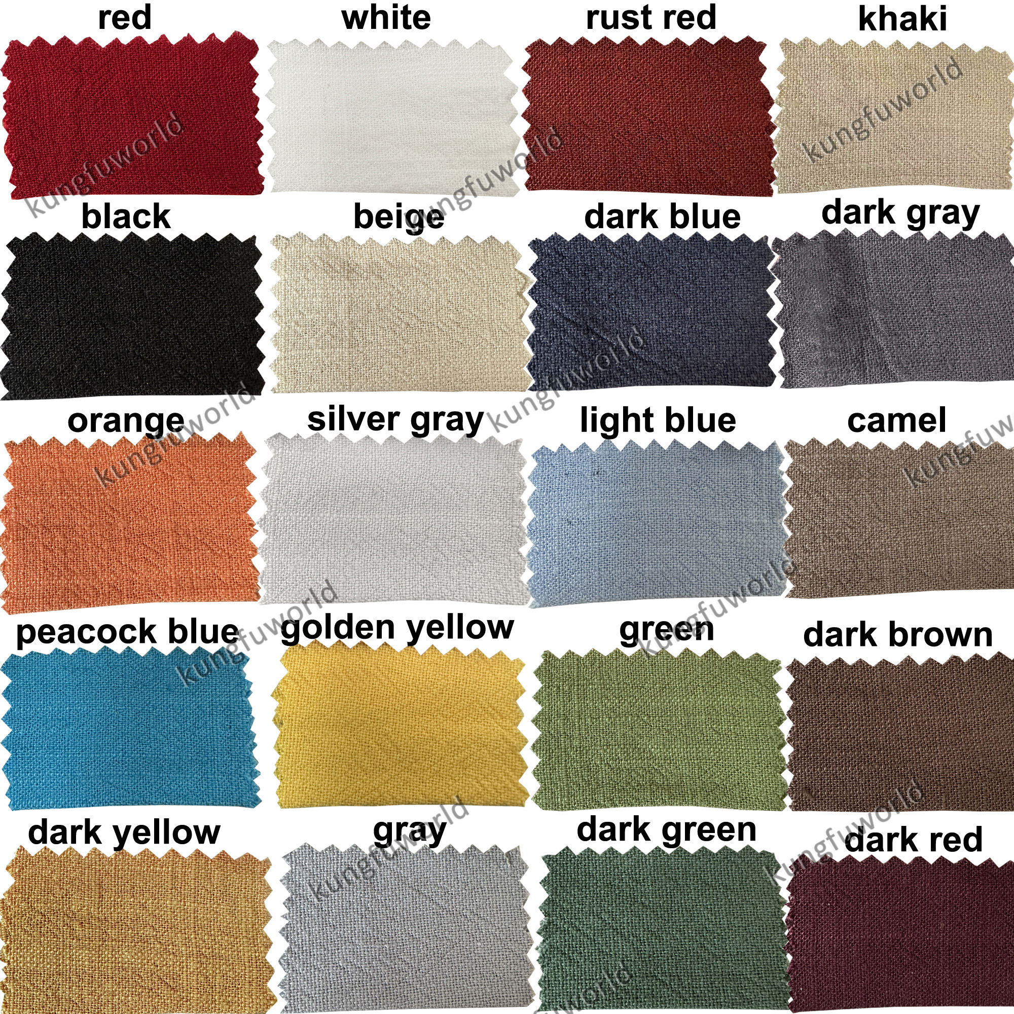 20 Colors custom thick Cotton Shaolin Monk Kung fu Uniform