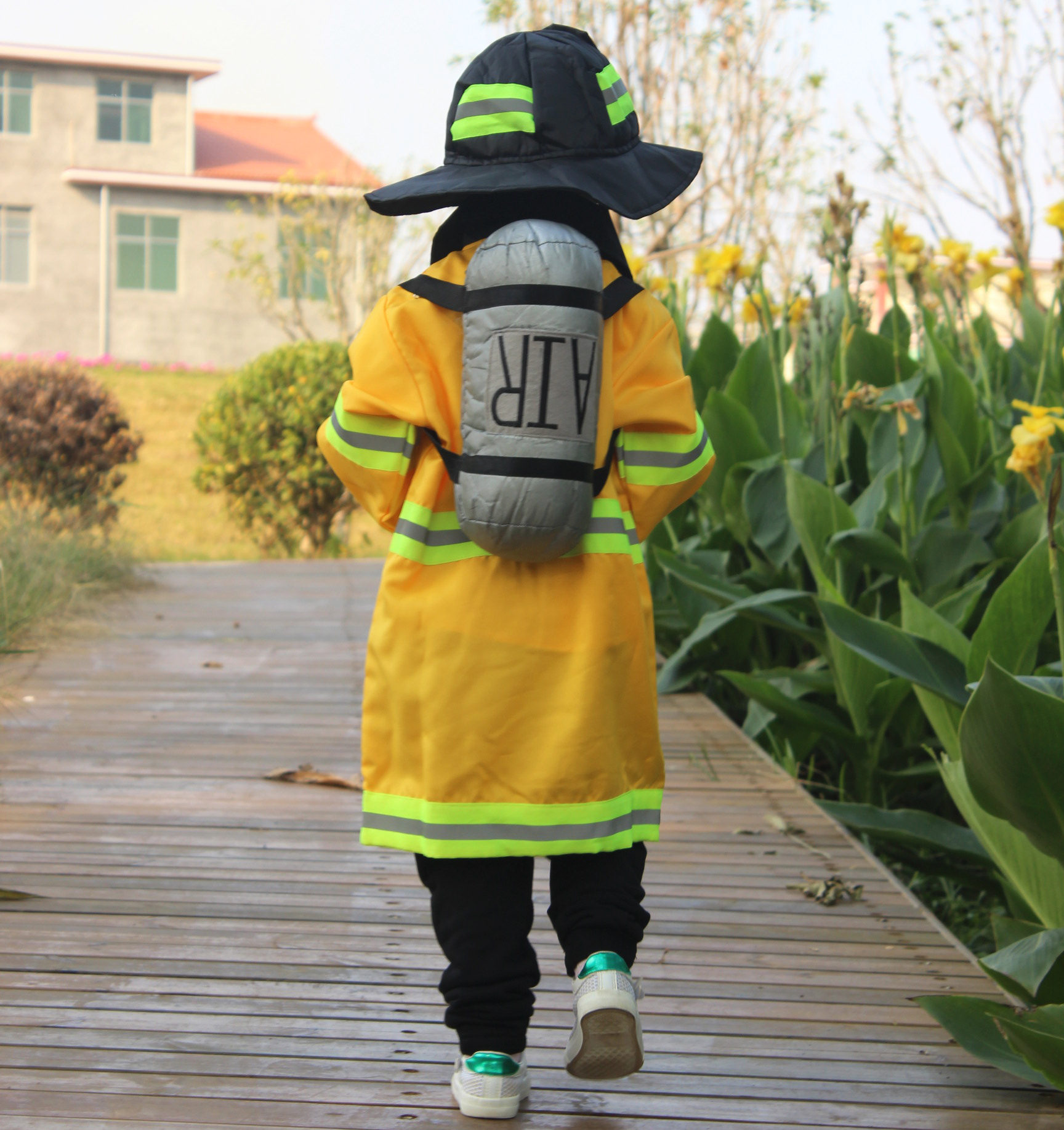 Deluxe Children Fireman Dress up Role play Costume Set