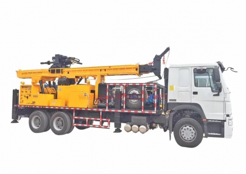 Truck Mounted Full Hydraulic Water Well Drilling Machine With Cummins ...