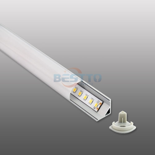 1616 LED aluminium profile kit for corner installation and getting 45 ...