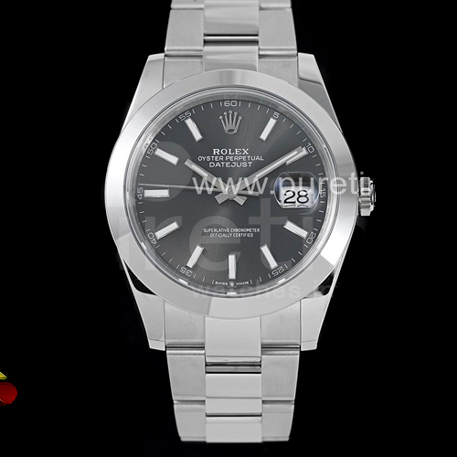 DateJust 41 126330 904L SS VSF 1:1 Best Edition Gray Dial on Oyster ...