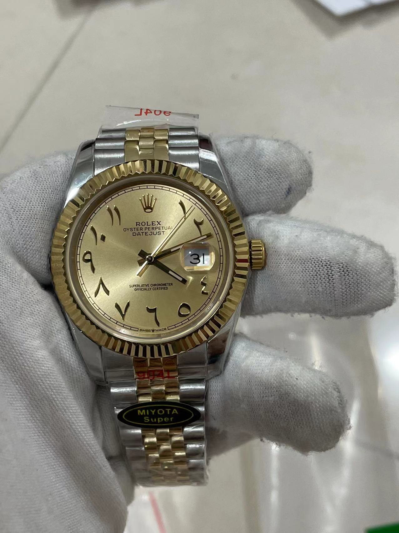 U1 datejust new link with new bezel miyota movement,datejust