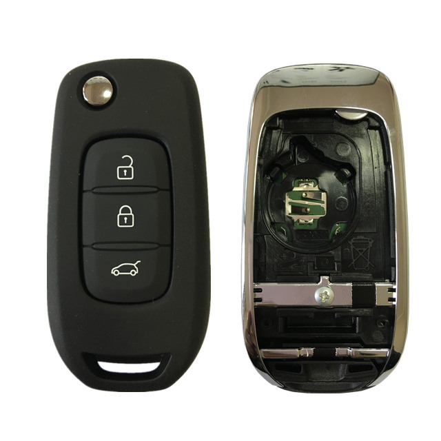 010027 Original For Renault kadjar 3Buttons Flip Key 433mhz PCF7961M