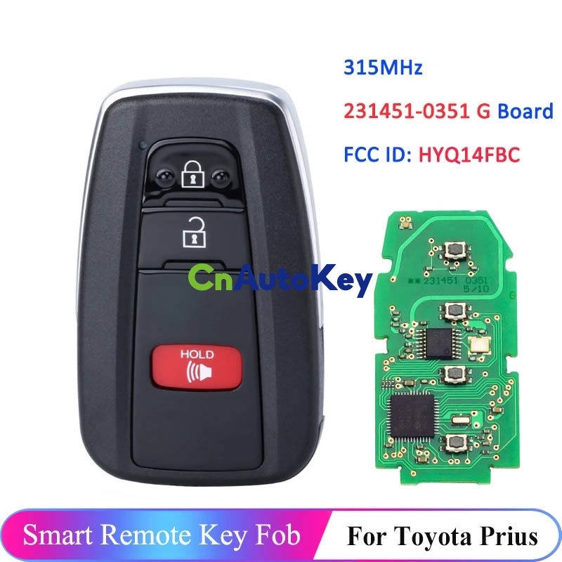 CN007191 for Toyota Prius 2016 2017 2018 2019 Keyless Smart Remote Key ...