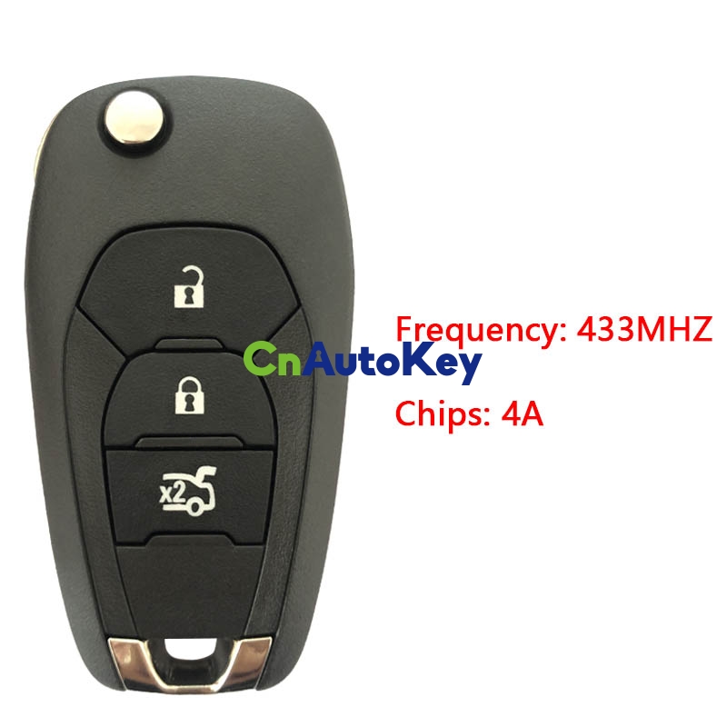 CN014083 2015 Chevrolet Cruze 3 button remote key 434MHZ 4A chip
